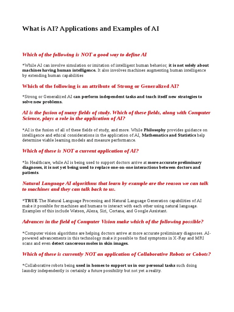 AI Applications and Ethical Considerations | PDF | Artificial ...