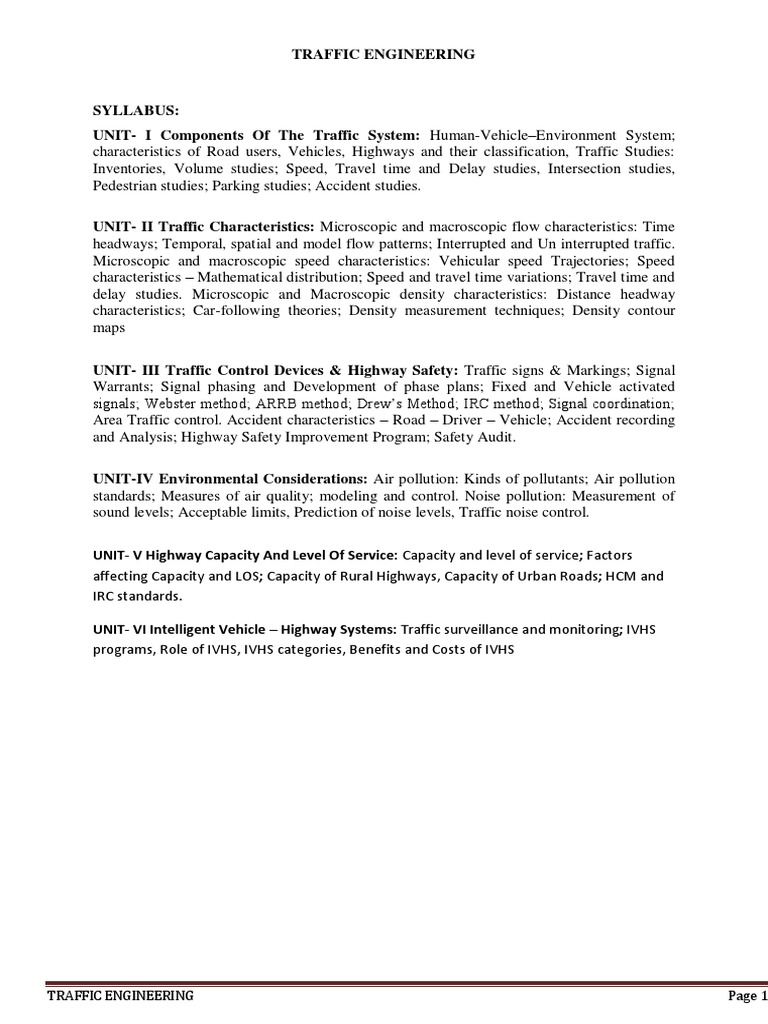 5 Traffic Engineering | PDF | Interchange (Road) | Traffic Collision