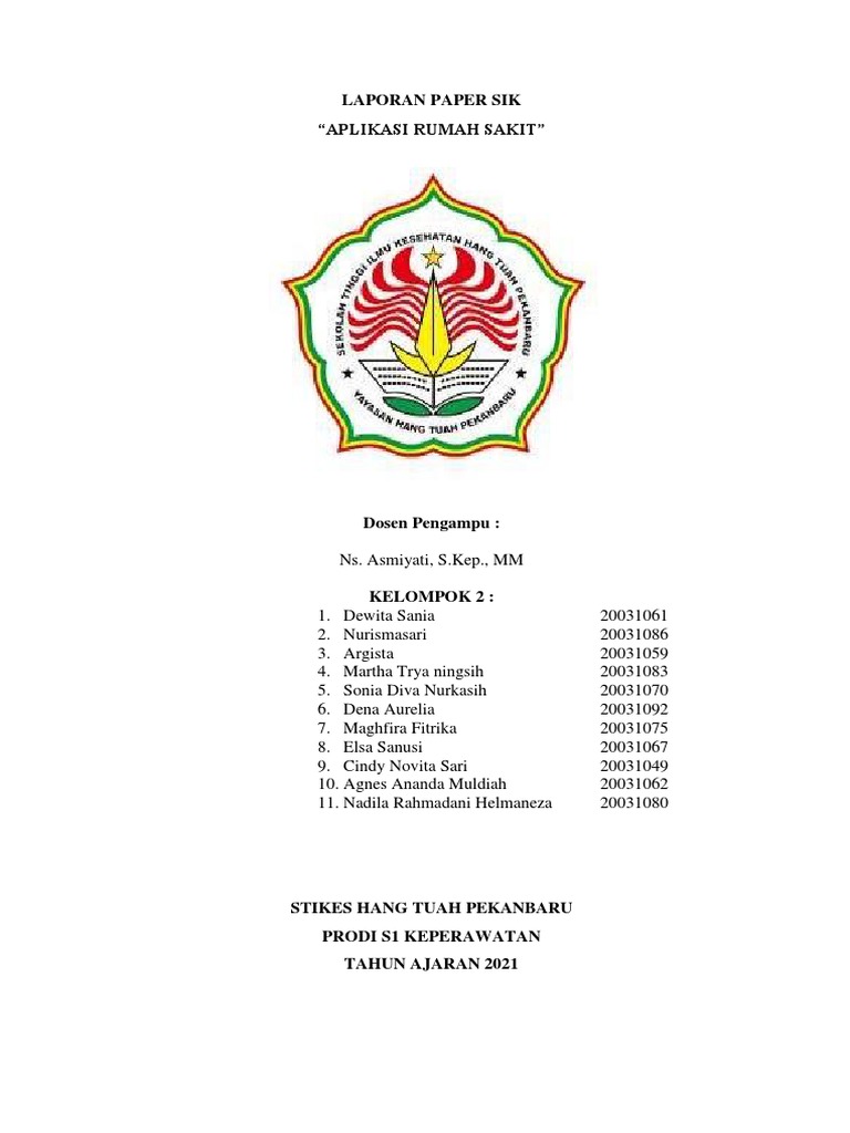Makalah Paper SIK - Kel.2 - Kelas B | PDF