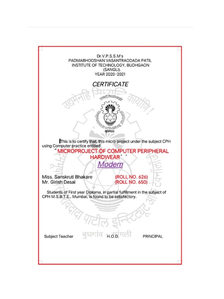 CPH Micro Project ( | PDF | Modem | Data Transmission