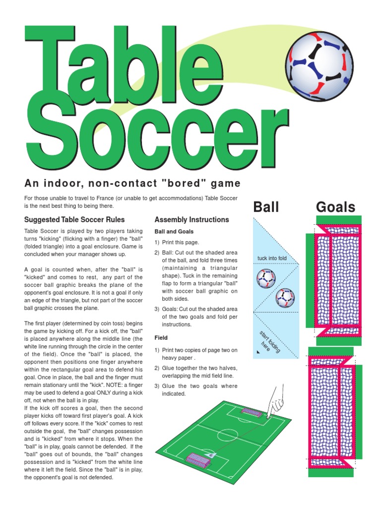 Table Soccer | PDF | Association Football | Sports