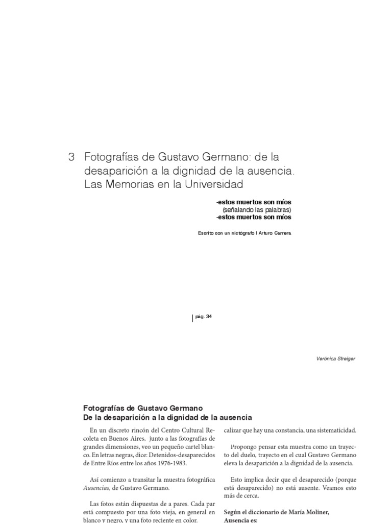 Ausencias - Gustavo Germano | PDF | Dolor