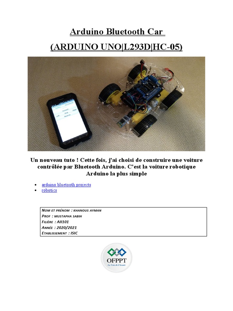 Arduino Bluetooth Car Arduino Uno 3 Pdf Circuit Imprimé Arduino