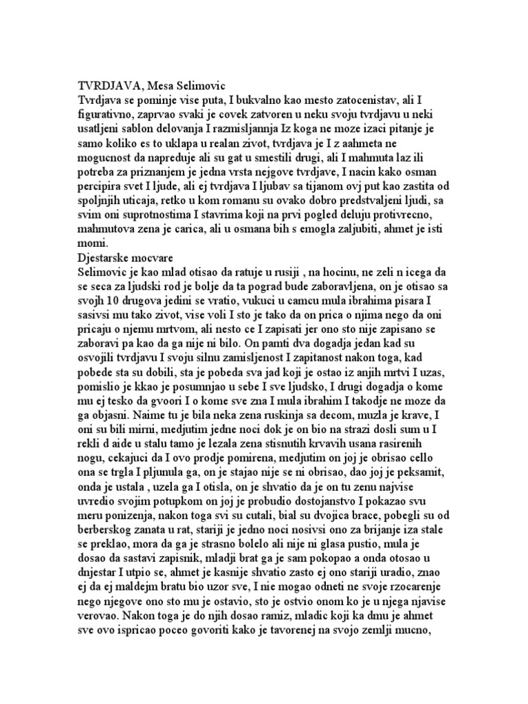 TVRDJAVA Prepricano | PDF