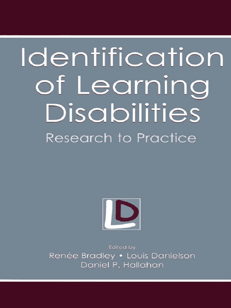 Identification of Learning Disabilities - Research To Practice (The Lea ...