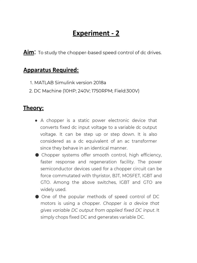 Experiment - 2: Aim Apparatus Required | PDF