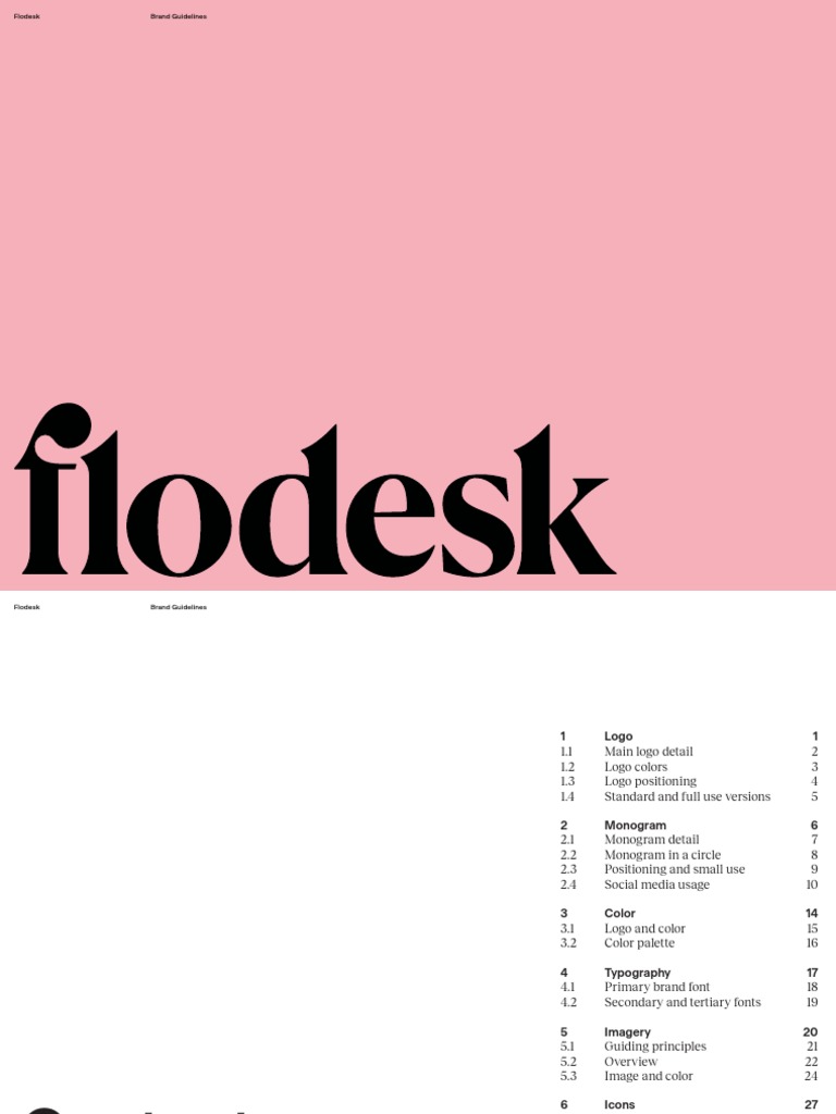 Flodesk Brand Guidelines v1 | PDF | Icon (Computing) | Logos