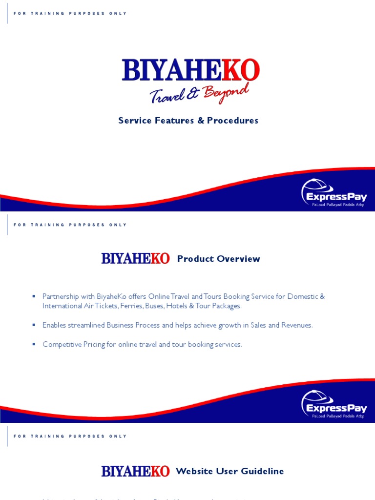 BiyaheKo (User's Guide) | PDF | Airlines