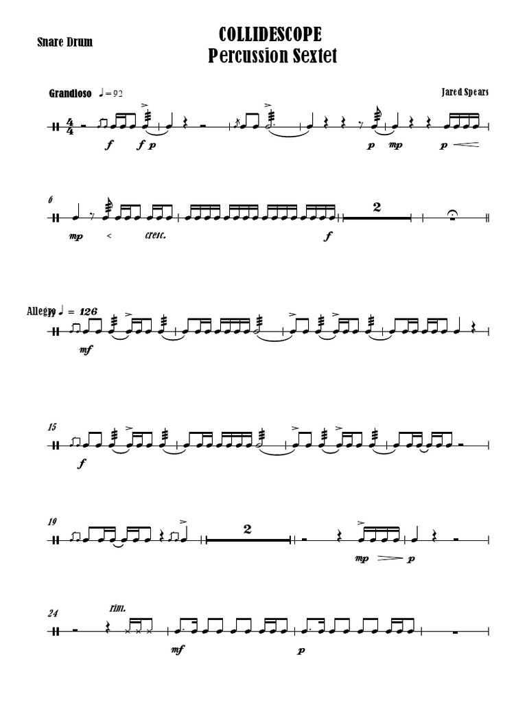 Collidescope Snare Drum | PDF