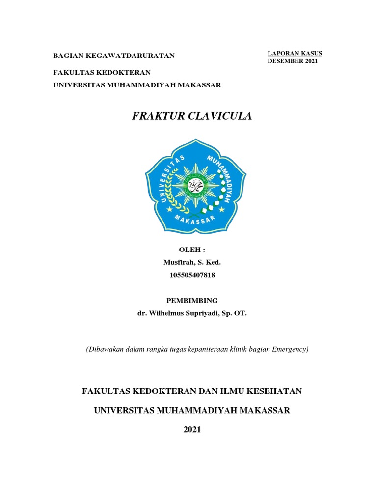 Lapsus Trauma-Fraktur Clavicula | PDF