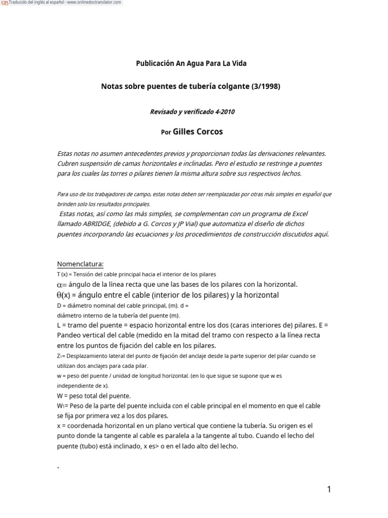 ABRIDGE Notes (English) .En - Es | PDF | Fricción | Pandeo