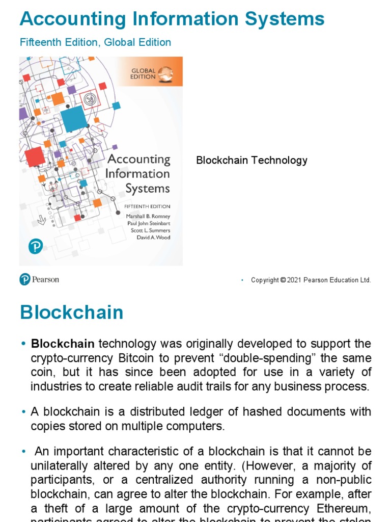 Accounting Information Systems: Fifteenth Edition, Global Edition | PDF | Cryptocurrency | Security