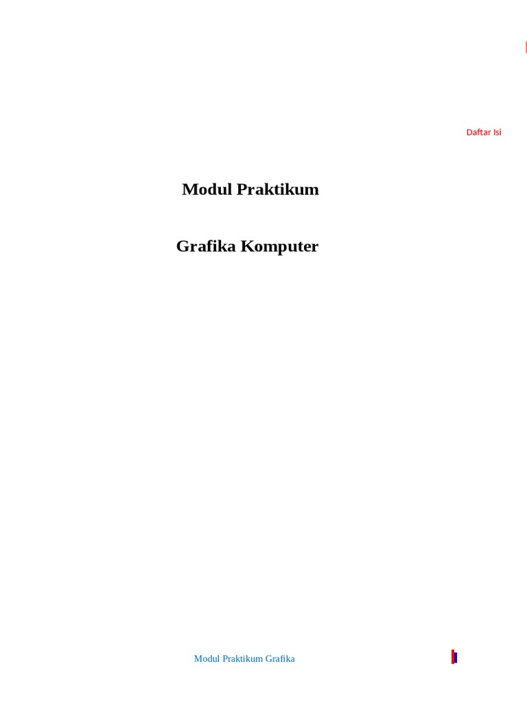 Modul Praktikum Grafika Komputer | PDF