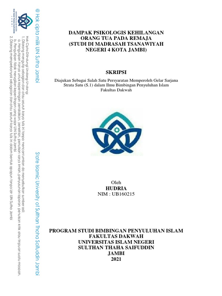 Skripsi Hudria Ub.160215 | PDF