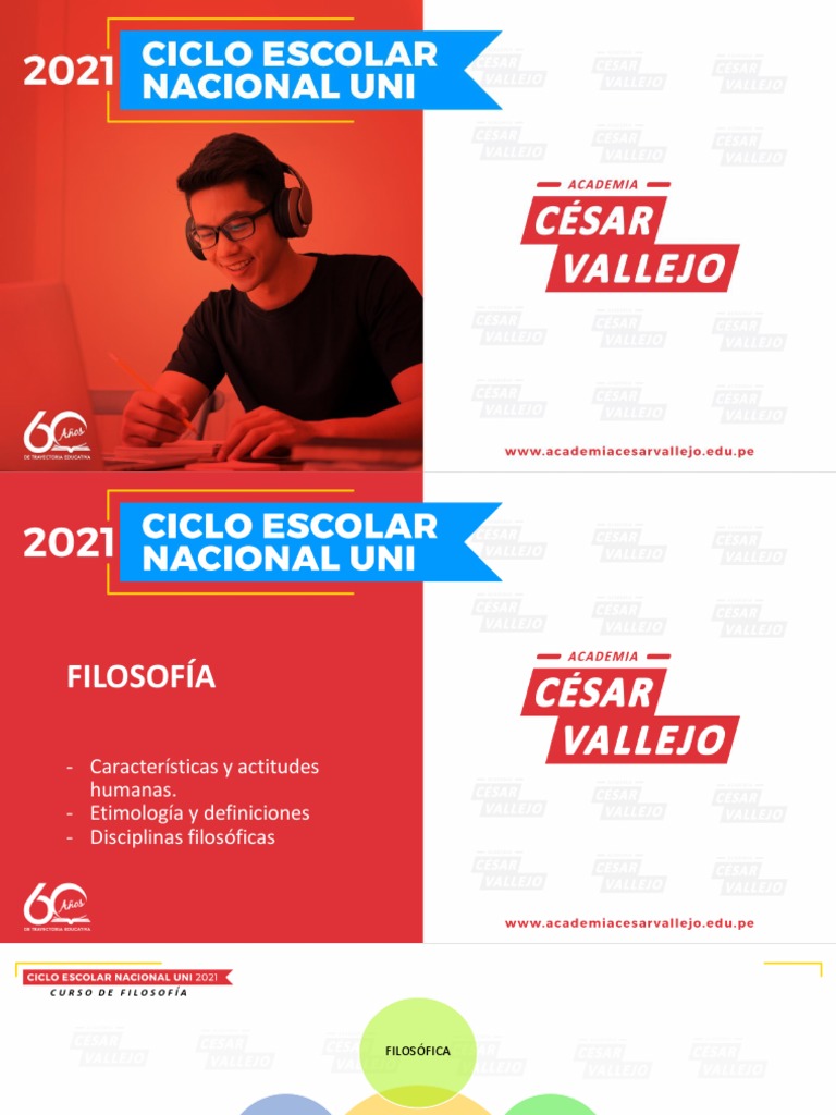 Escolar Nac UNI - Semana 01 - Filosofía | PDF | Conocimiento | Verdad