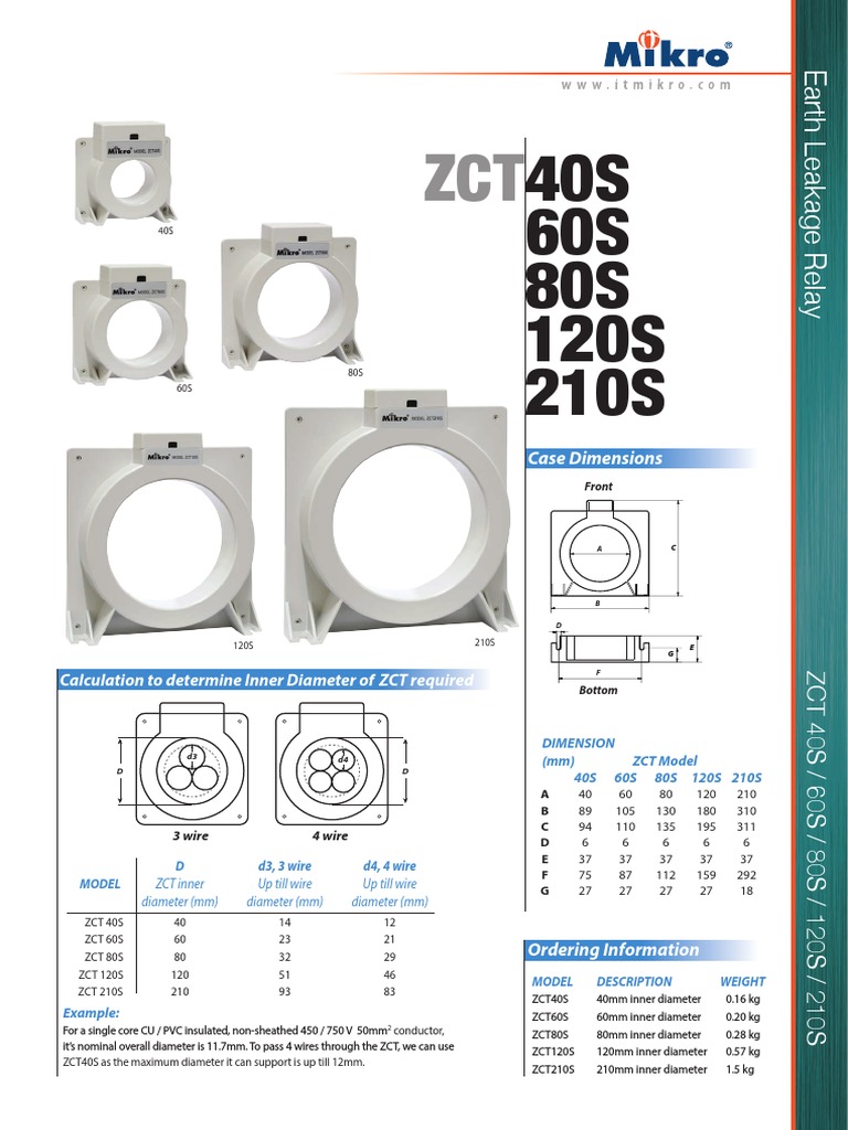 ZCT ZCT ZCT ZCT: 40S 60S 80S 120S 210S | PDF | Electrical Engineering ...