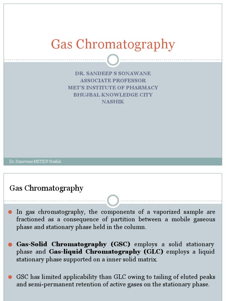 Gas Chromatography | PDF | Gas Chromatography | Chromatography