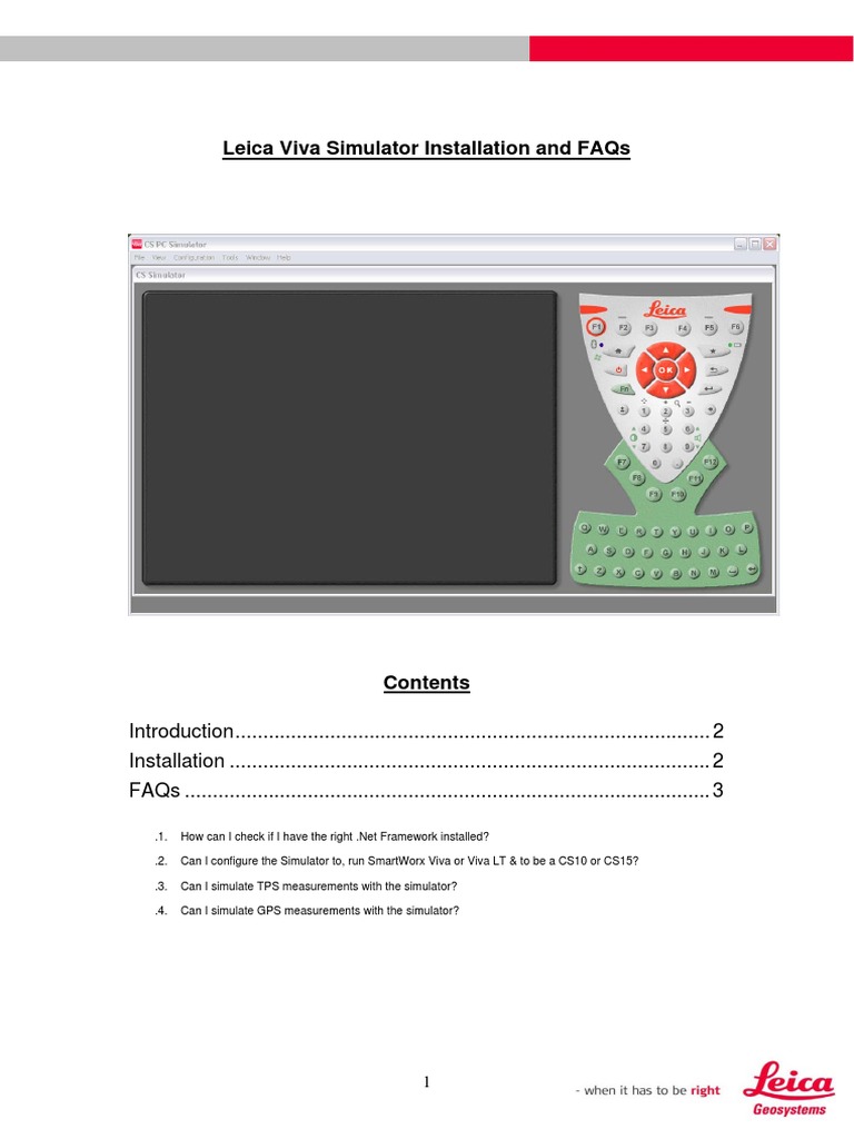 Leica Viva Simulator Installation Guide | PDF | Simulation | Computer File