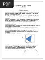 Mensuration Class 8 Worksheet Maths Chapter 9 | PDF | Area | Geometric ...