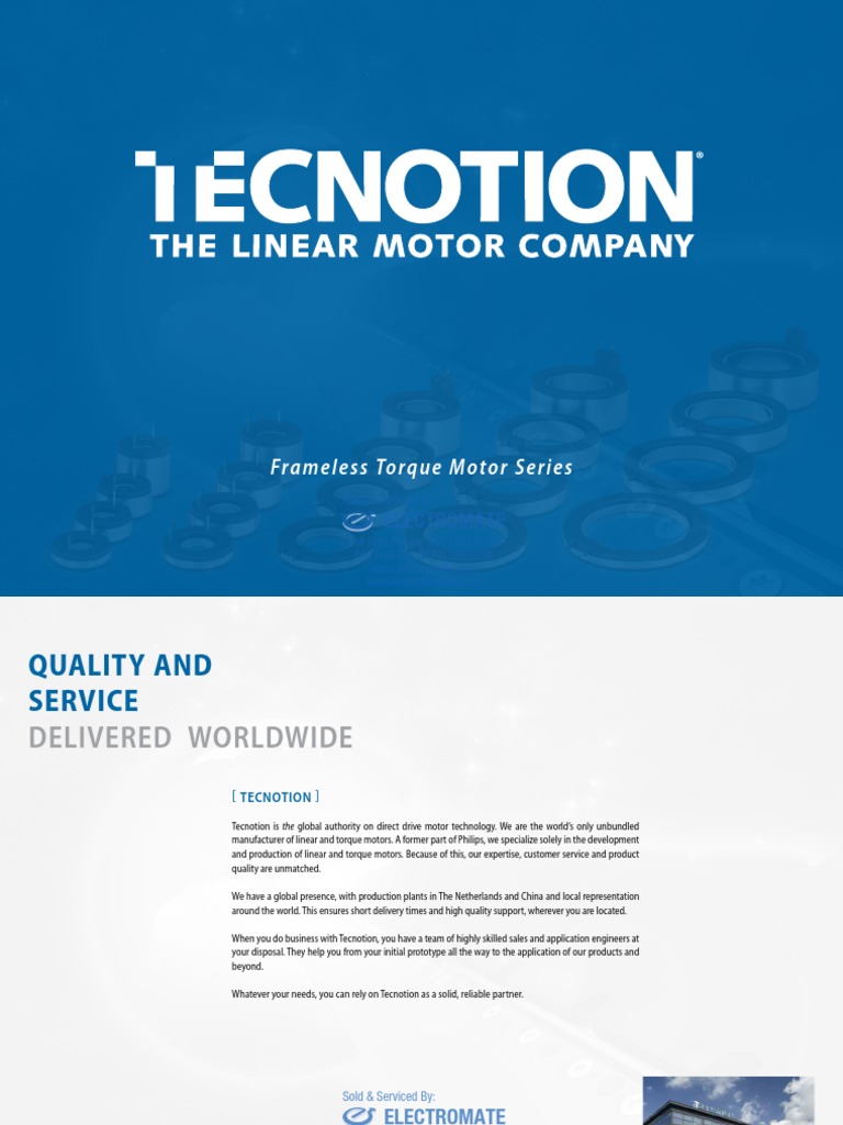 Tecnotion QTR - Torque - Motor - Catalog | PDF | Electric Motor | Inductor