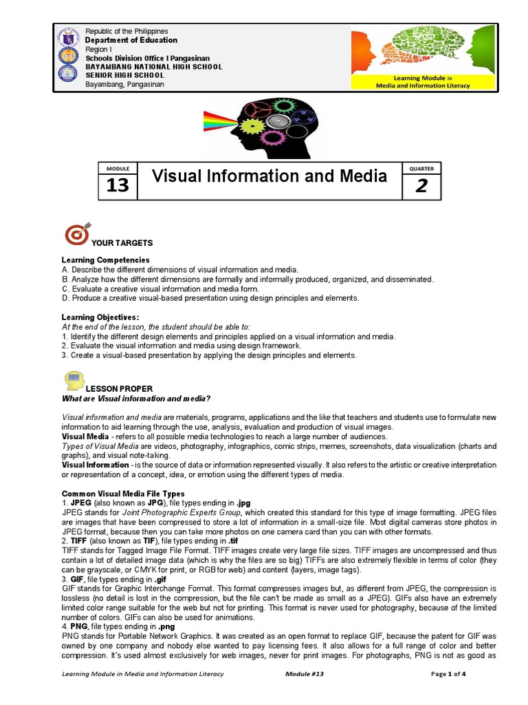 MIL Module 13 | PDF | Composition (Visual Arts) | Imaging