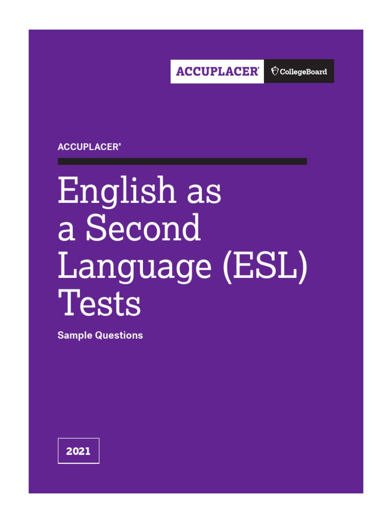 Accuplacer Esl Tests Sample Questions | PDF | Peanuts | Verb
