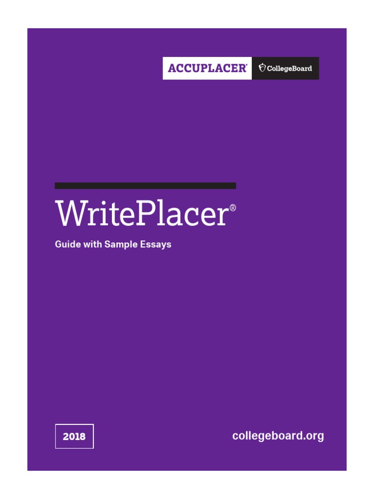 Accuplacer Writeplacer Sample Essays | PDF | Essays | Critical Thinking