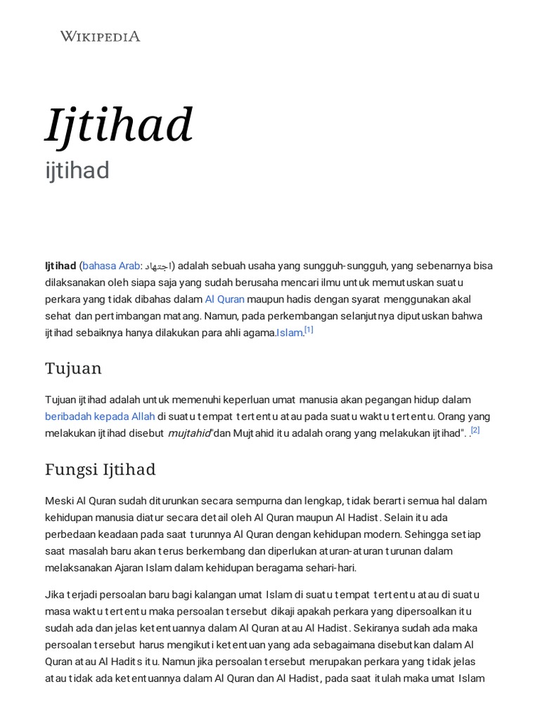 Ijtihad | PDF | Filsafat