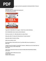 MBA CET Important Notes | PDF