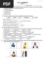 Science 4 Activity Sheet Q3 WK 1 | PDF | Force