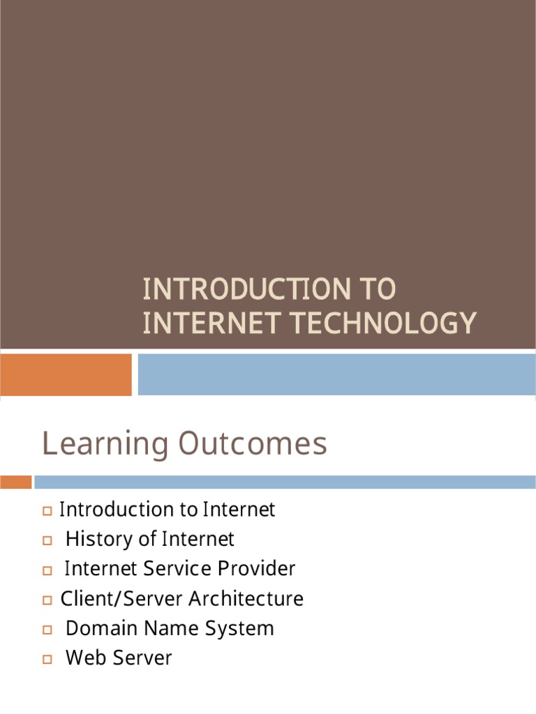 Unit 1 Introduction of Internet Technology | PDF | Internet & Web ...