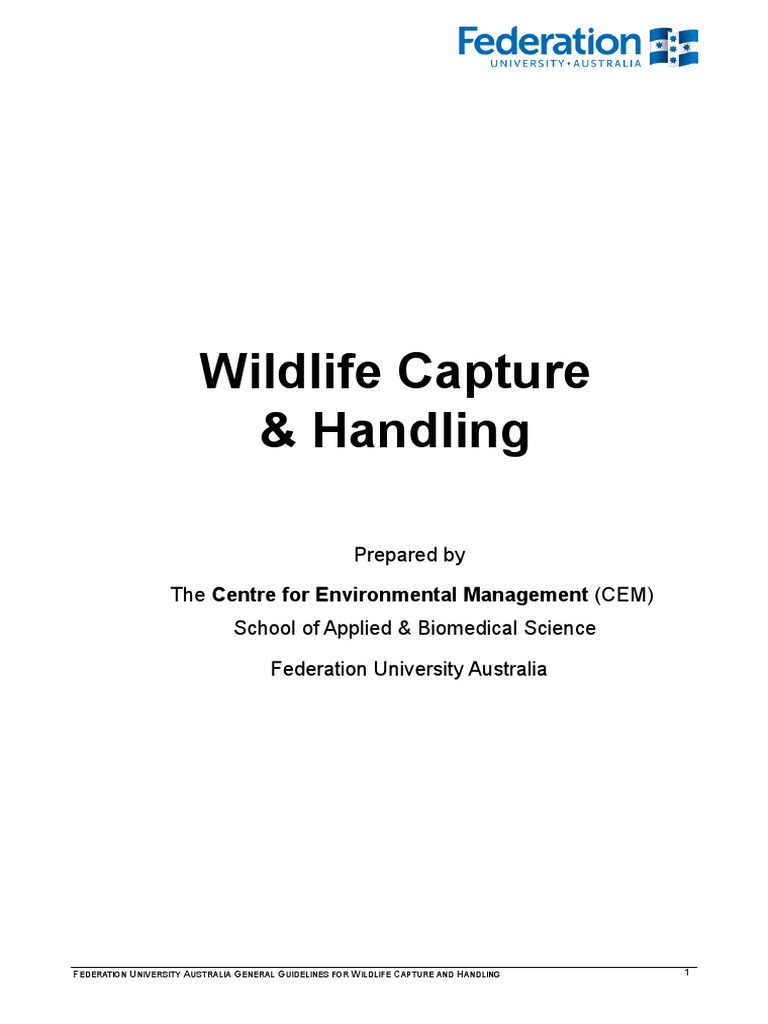 Guidelines for Wildlife Capture Techniques | PDF | Birds | Predation