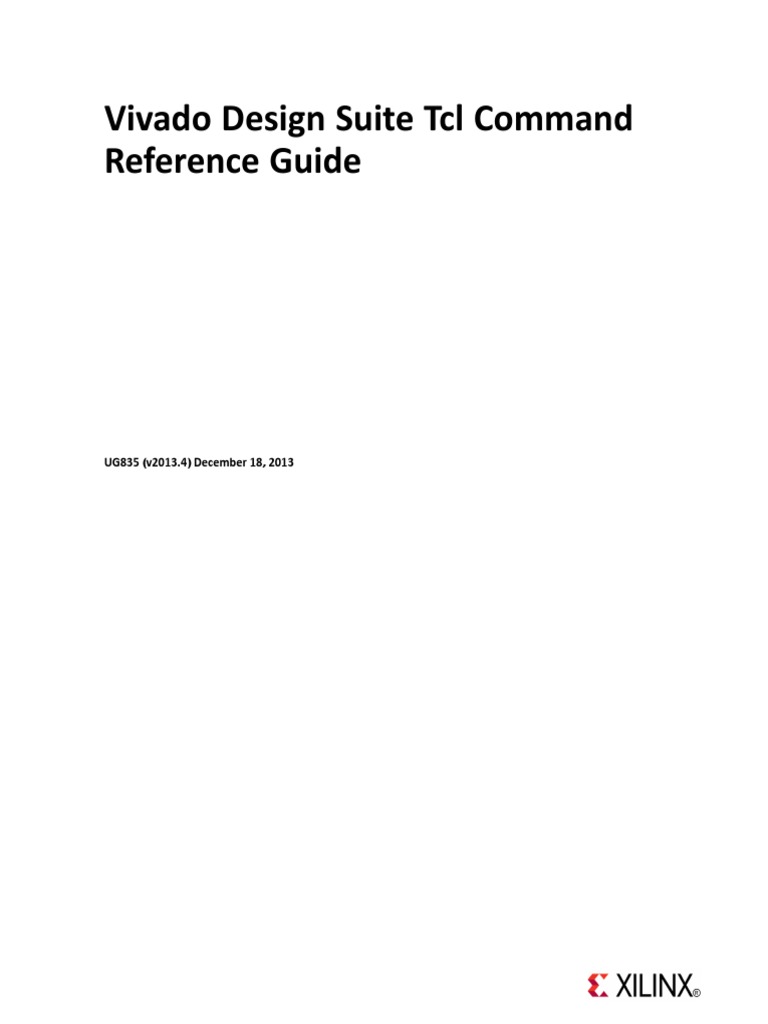 Ug835 Vivado TCL Commands | PDF | Command Line Interface | Bracket