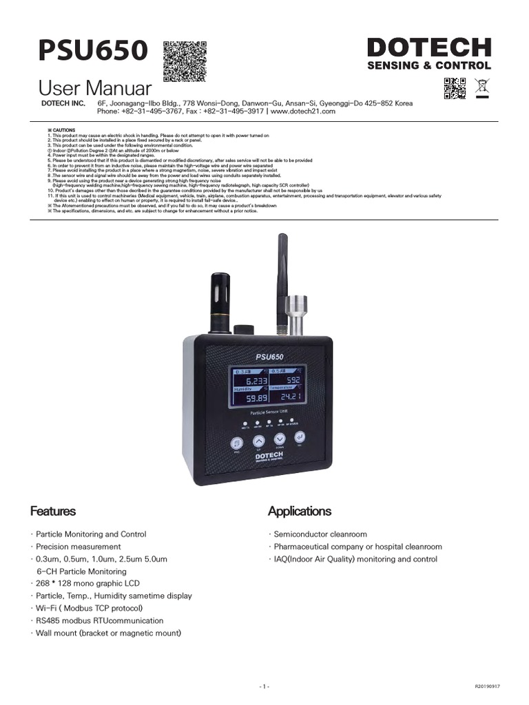 Psu650 Manual en Bms | PDF | Information And Communications Technology | Computing