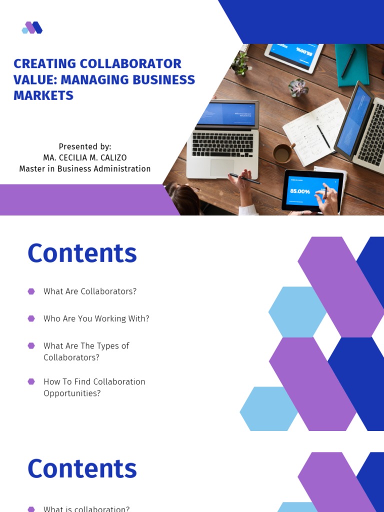 CREATING COLLABORATOR VALUE Managing Business Markets | PDF ...