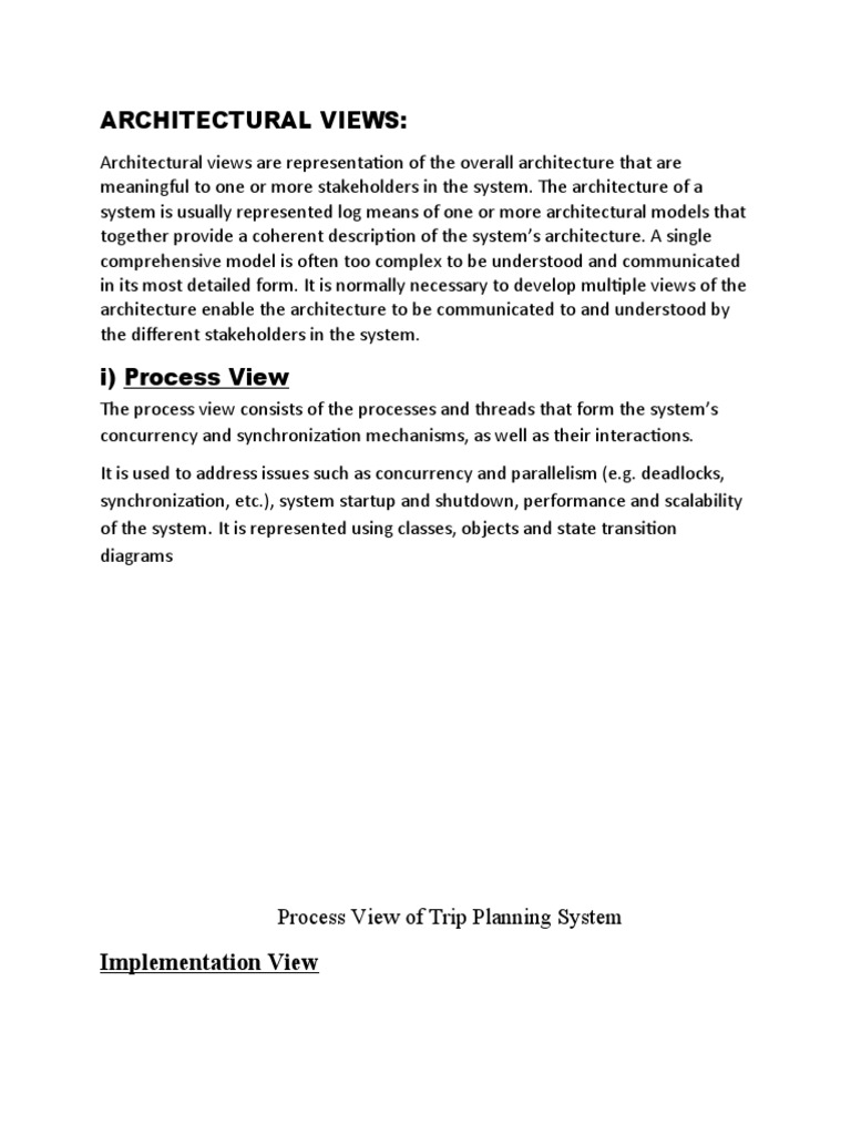 Architectural Views of Automated Ticket Issuing System With All Views ...