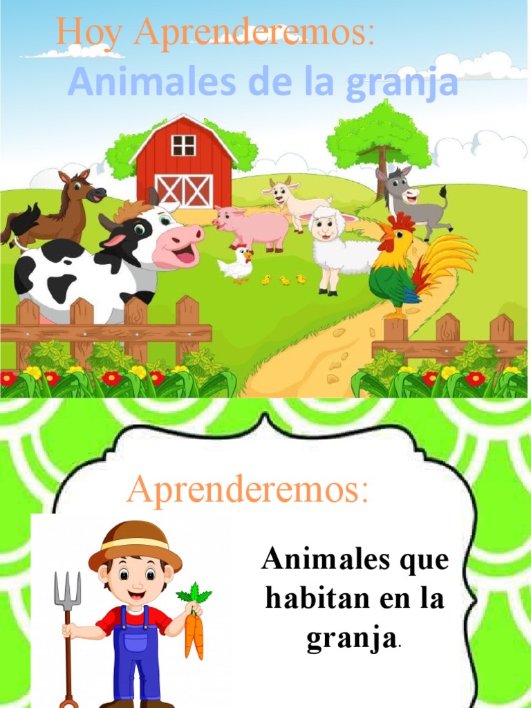 Animales De La Granja Pdf
