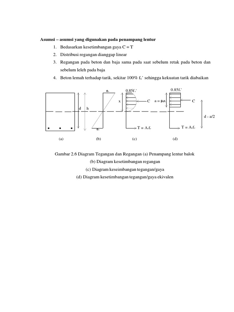 Balok Tulangan Tunggal Per Ke 2 PDF | PDF | Sains & Matematika