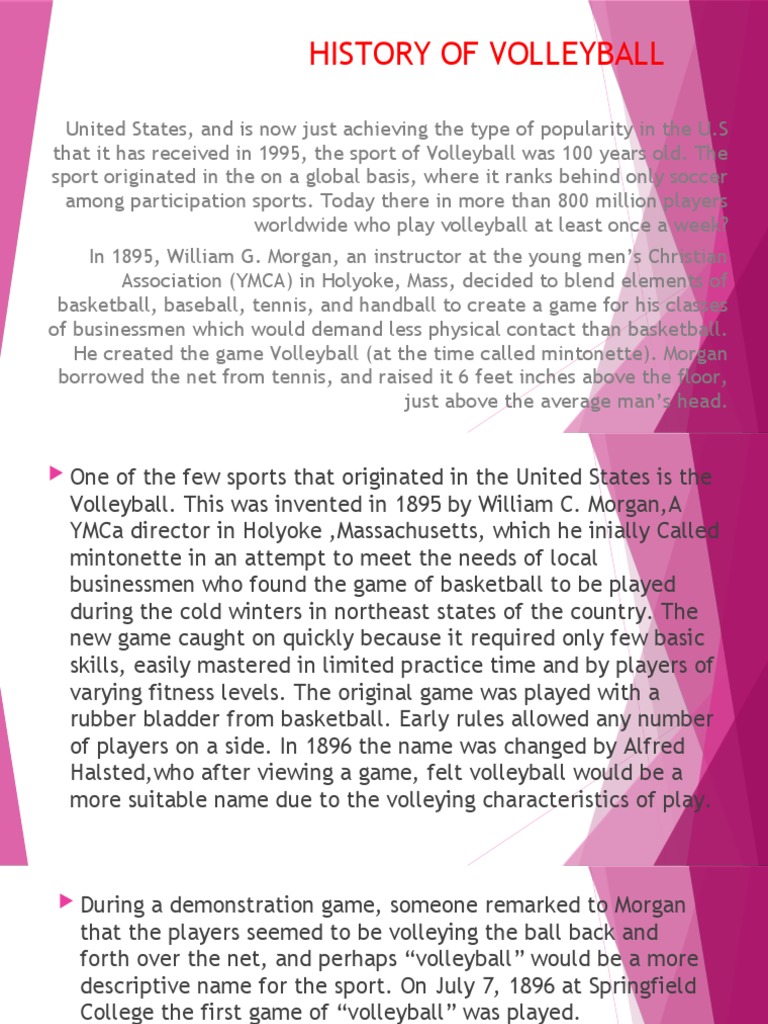 A Brief History of Volleyball: From Its Origins in Massachusetts to a ...