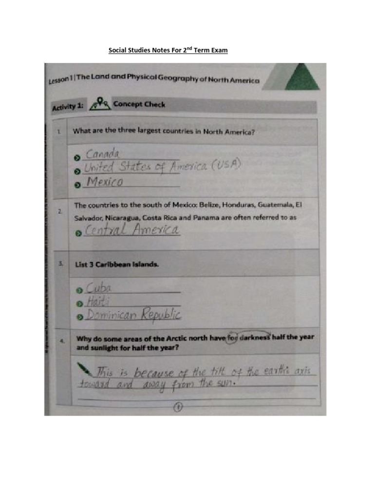 Social Studies 8th Notes 2021 | PDF | North America | Indigenous ...