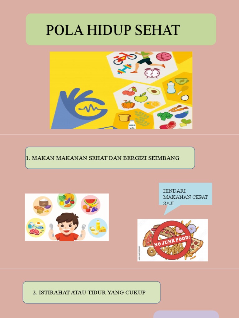 Infografis Pola Hidup Sehat | PDF