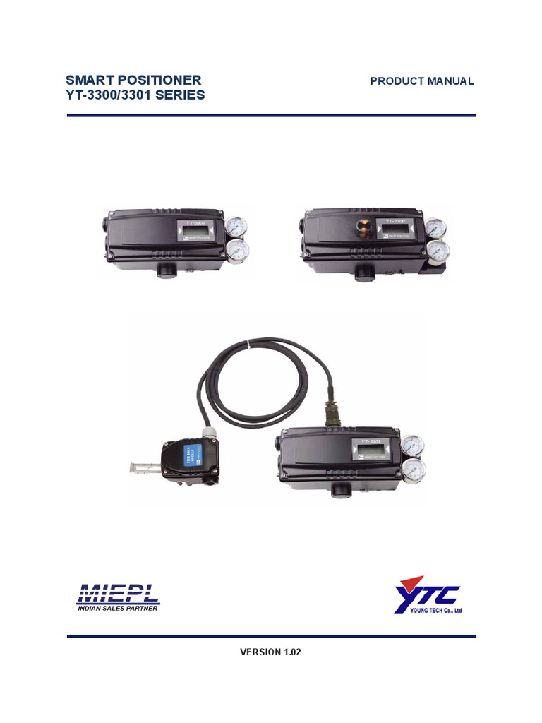 Smart Positioner YT-3300/3301 SERIES: Product Manual | Download Free ...