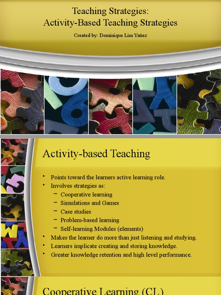 Teaching Strategies: Activity-Based Learning Teaching Strategies | PDF | Simulation | Learning