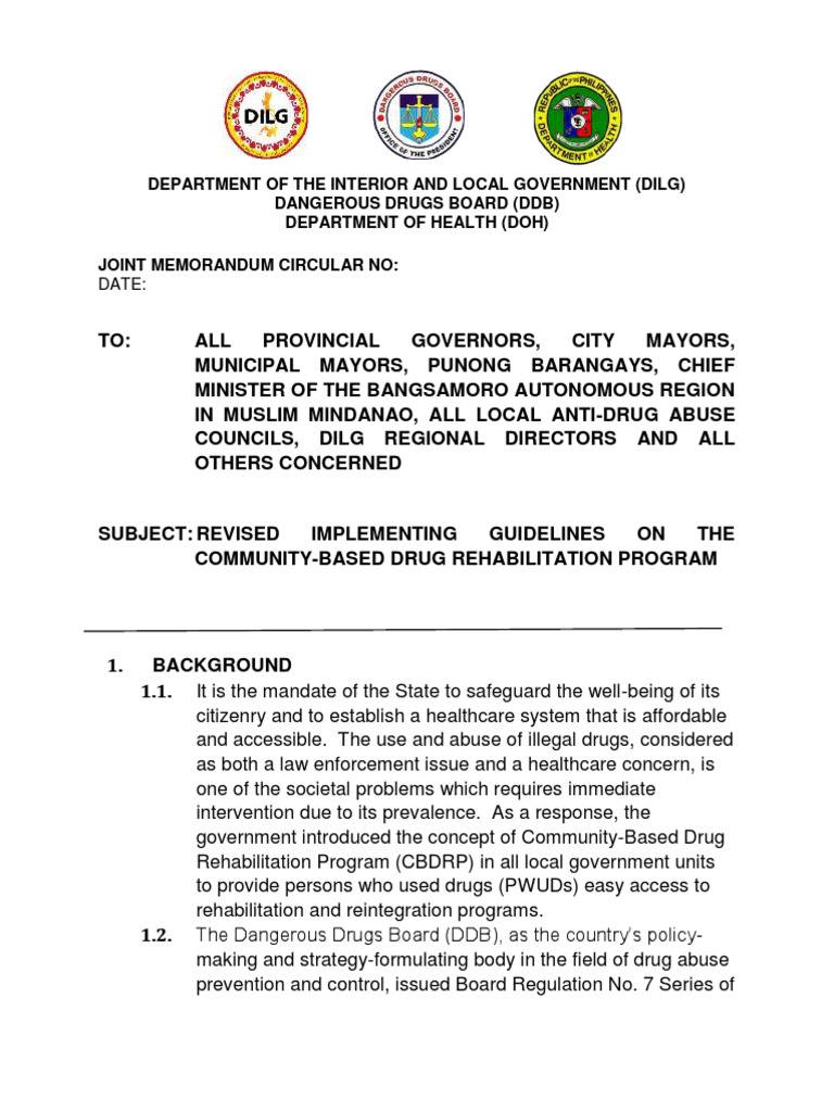 Dilg Joincircular 20201223 - E71cf11571 | PDF | Substance Use Disorder ...