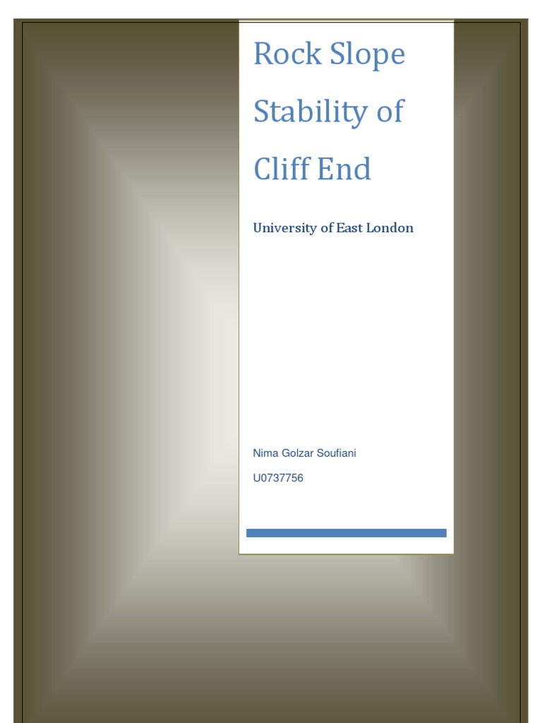Rock Slope Stability of Cliff End | PDF | Fault (Geology) | Geology