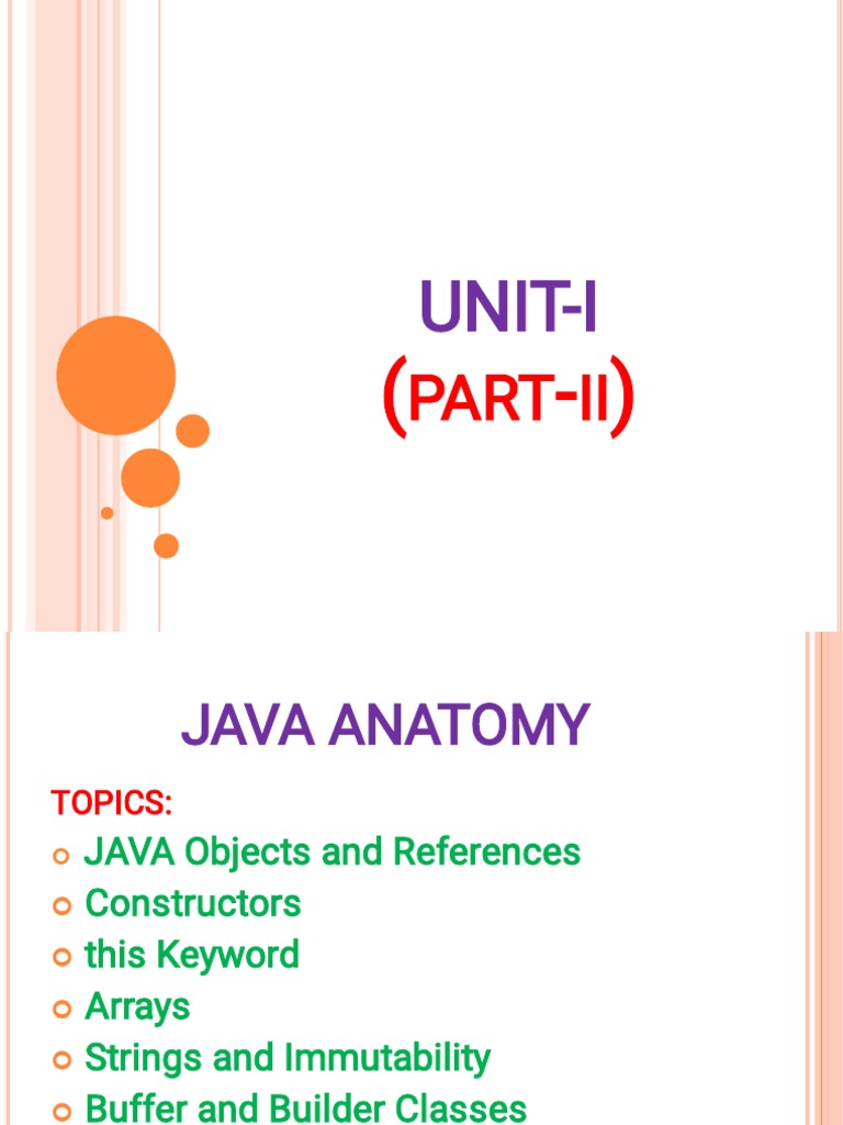 Unit I Constructors And This Keyword Pdf Programming Constructor Object Oriented Programming 4879