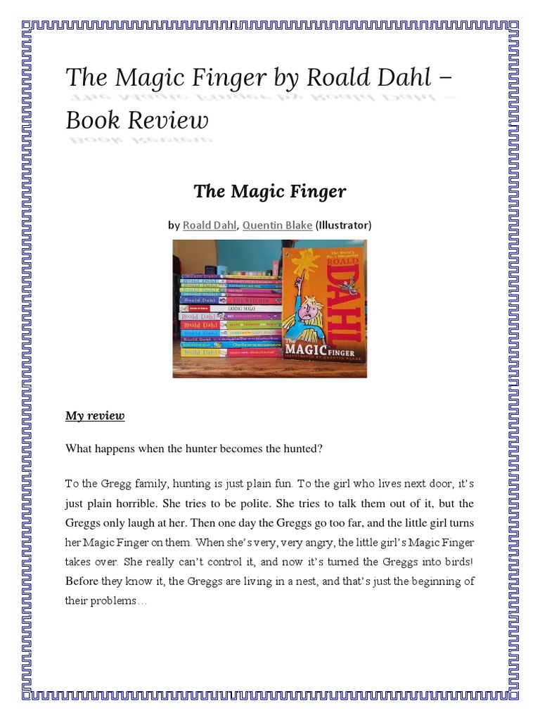 The Magic Finger: A Book Review | PDF | Self-Improvement | Mystery ...