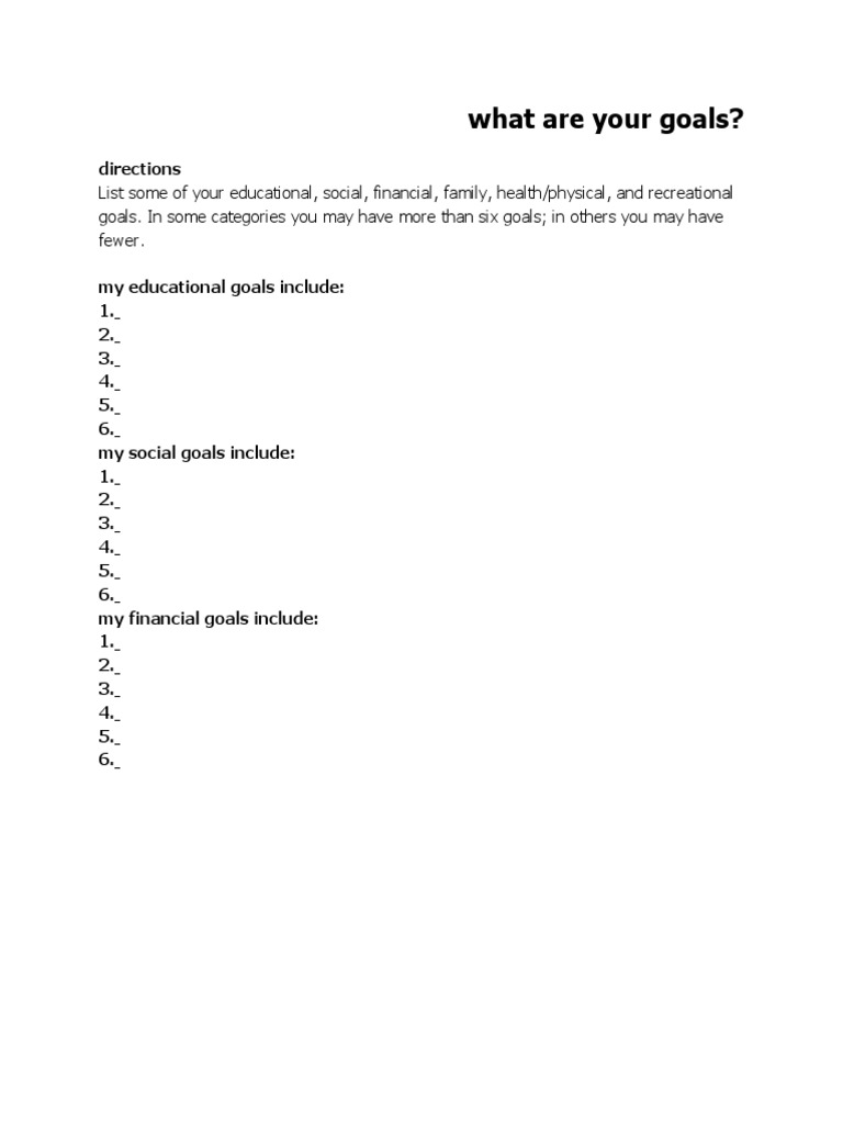 Personal Financial Quiz | PDF | Budget | Goal