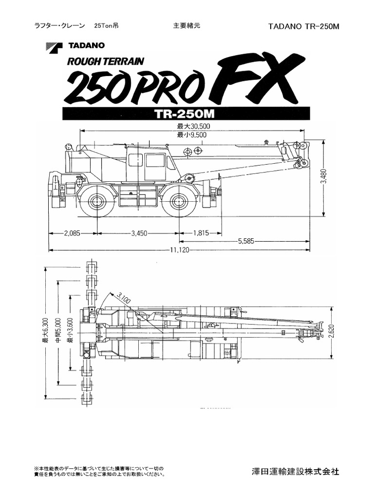 Tadano TR-250M | PDF