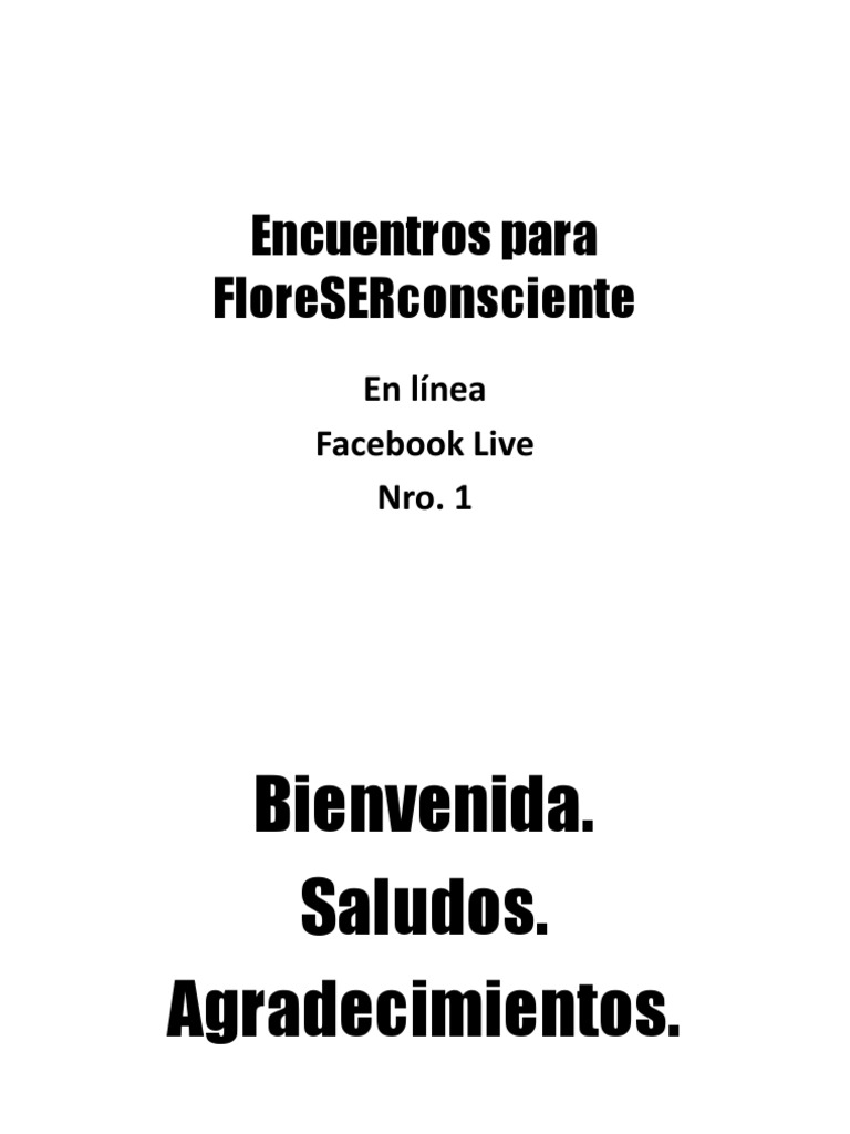 Encuentros para FloreSER consciente | PDF | Felicidad | Bienestar